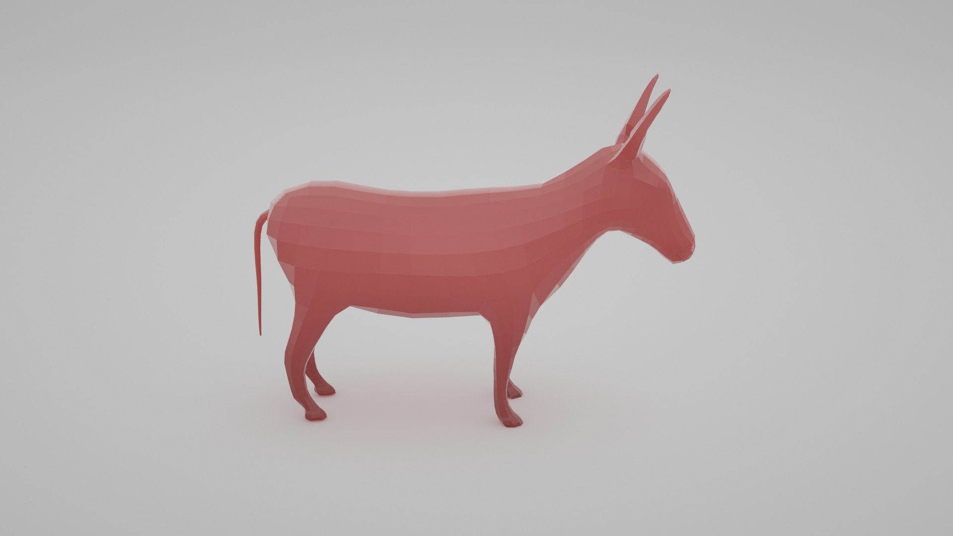 Geometric Donkey Animation Model - TurboSquid 1631785