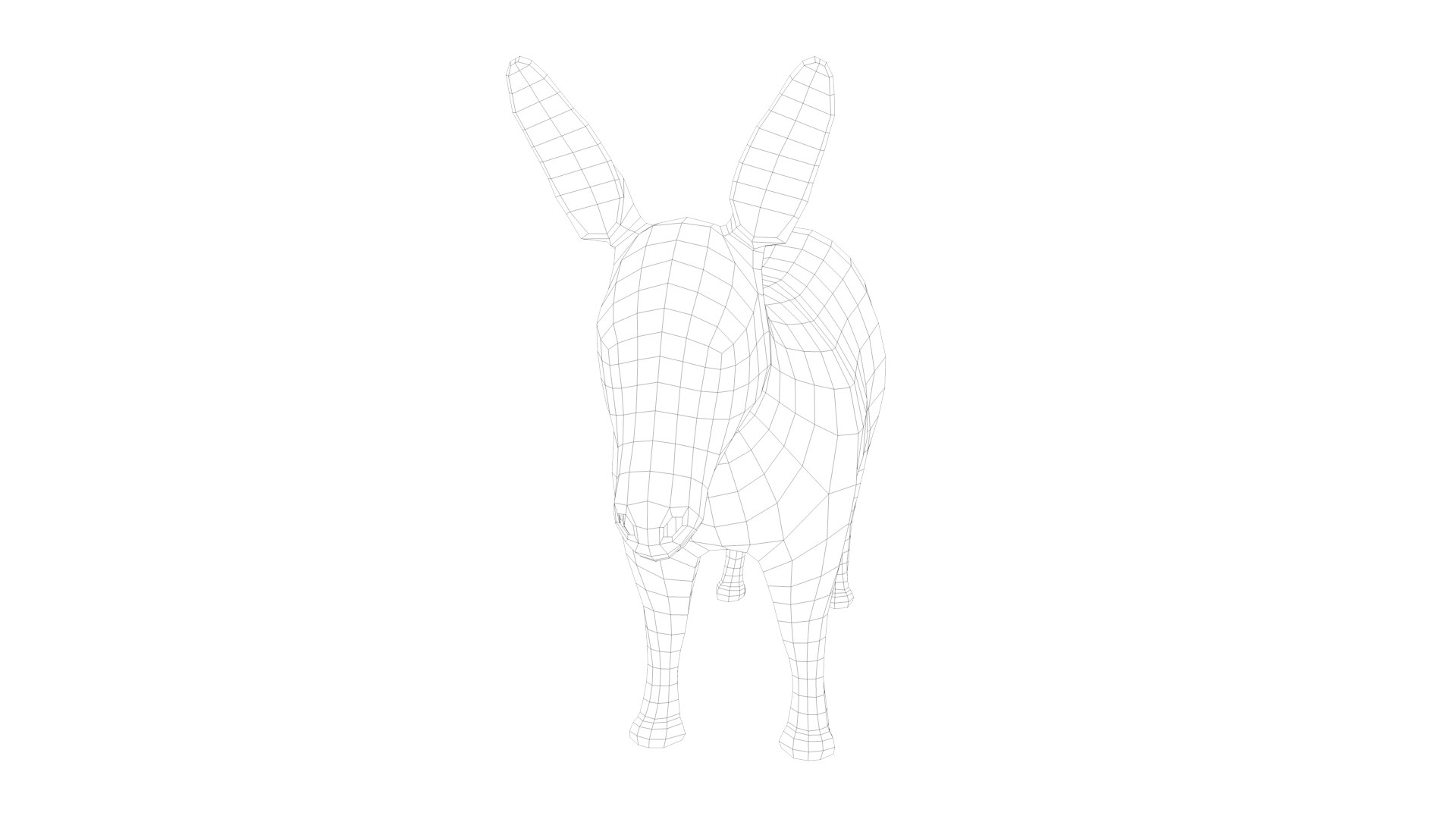 Geometric Donkey Animation Model - TurboSquid 1631785