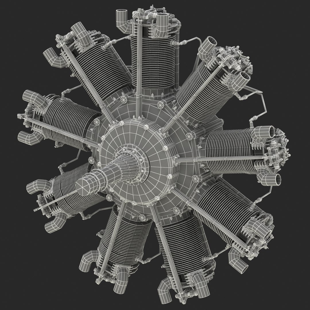 3d bristol jupiter engine 2