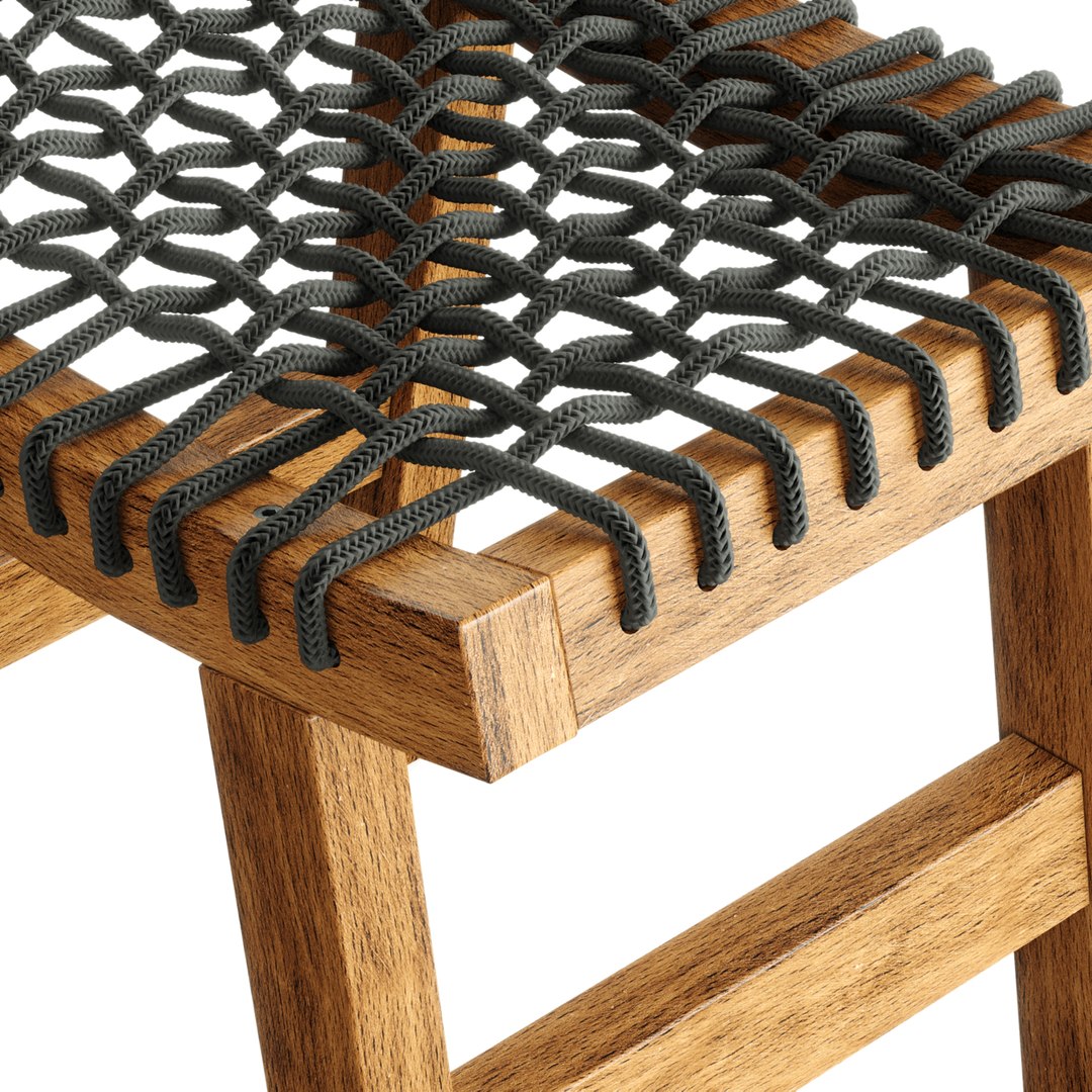 Square Wooden Stool 3D Model - TurboSquid 2166145