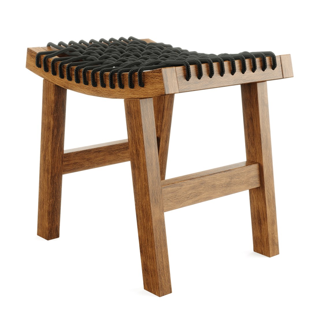 Square Wooden Stool 3D Model - TurboSquid 2166145