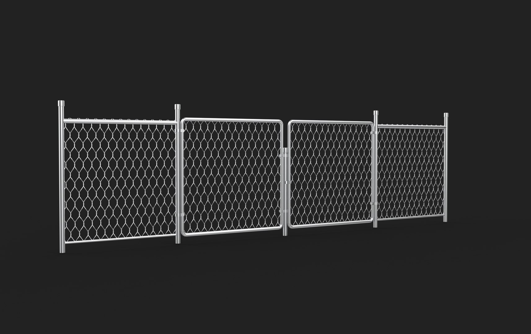 3D Chain Link Fence 3D Model Model - TurboSquid 2335200