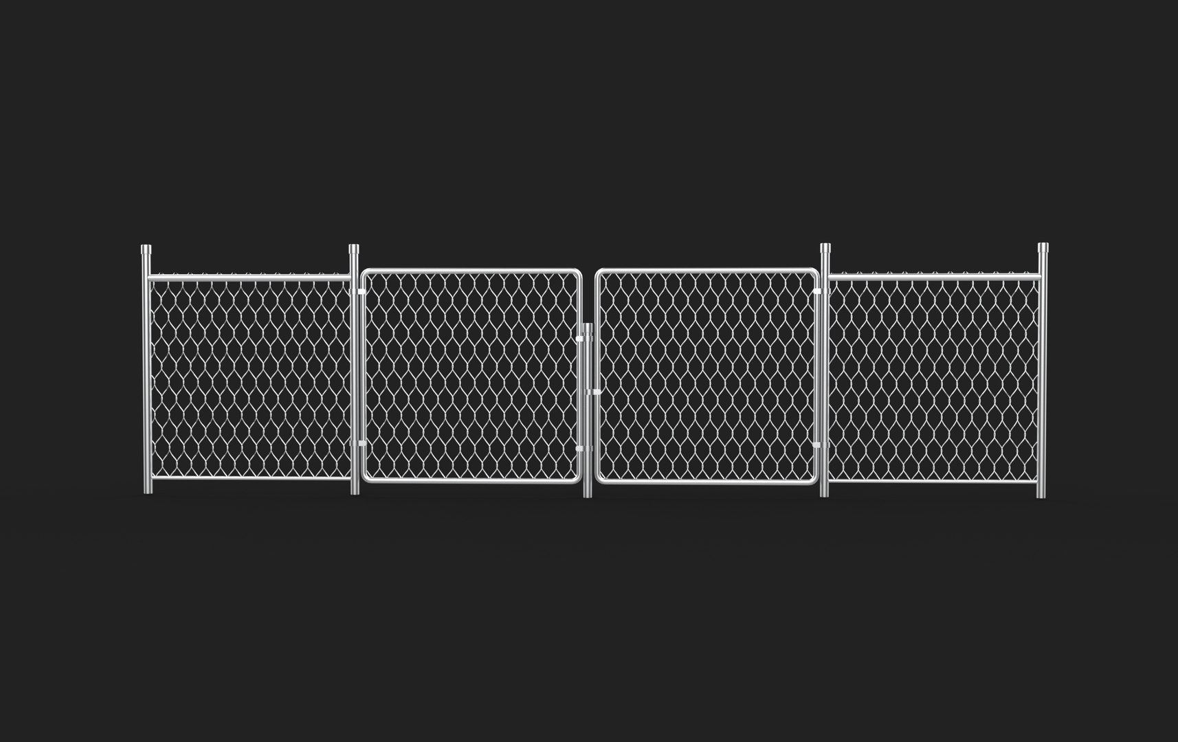3D Chain Link Fence 3D Model Model - TurboSquid 2335200