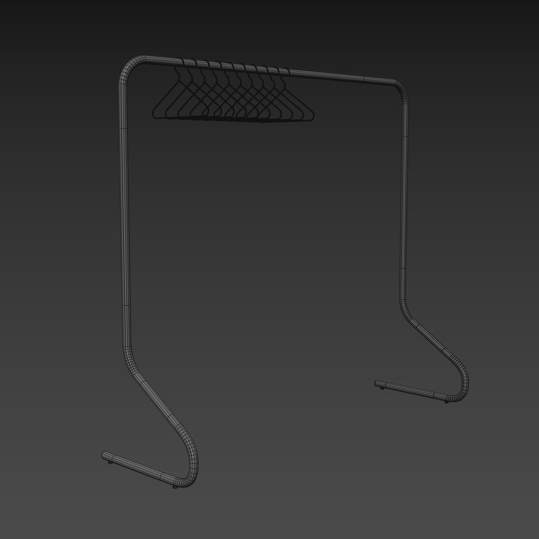 Hangman Cloth Rack 3D - TurboSquid 1633565