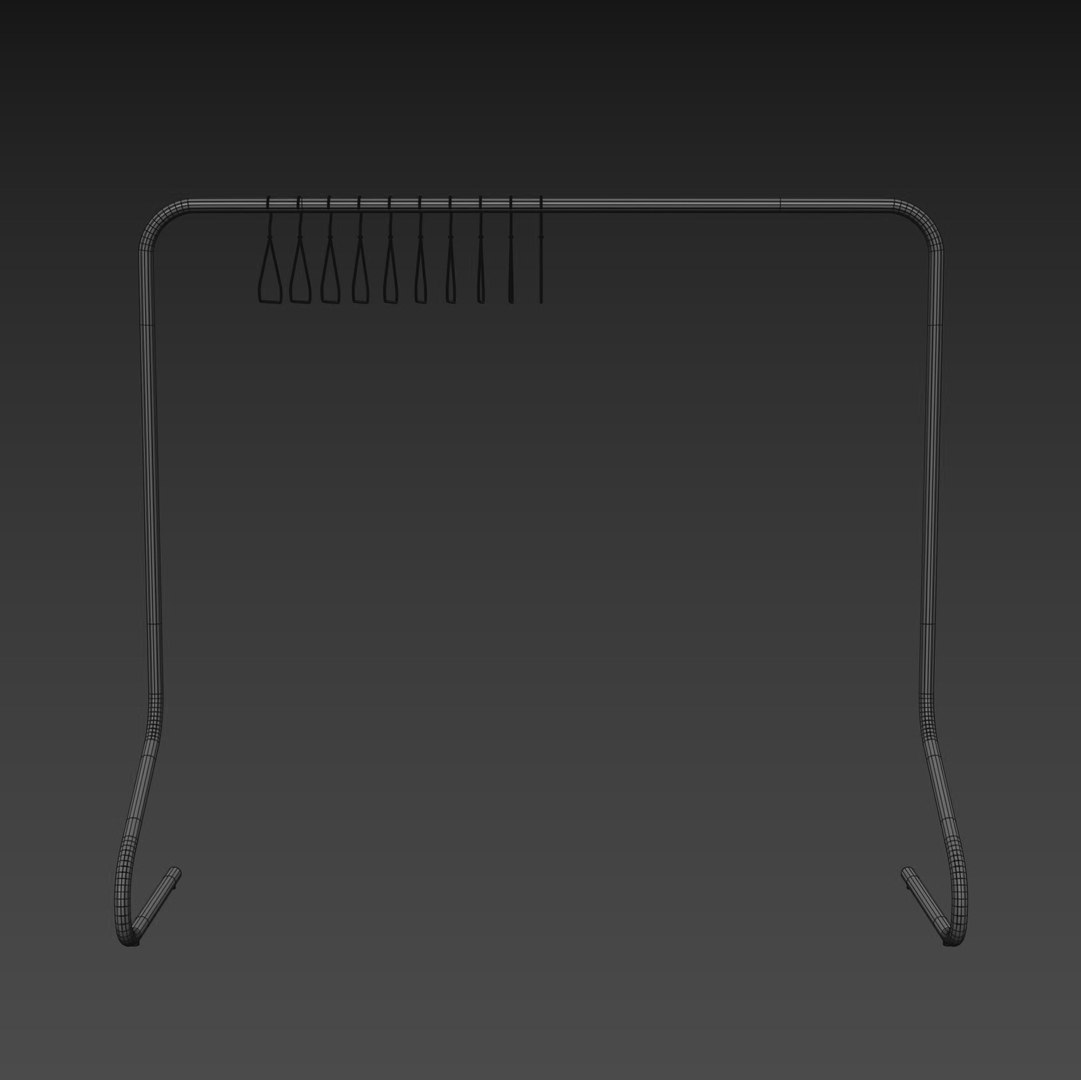Hangman Cloth Rack 3D - TurboSquid 1633565