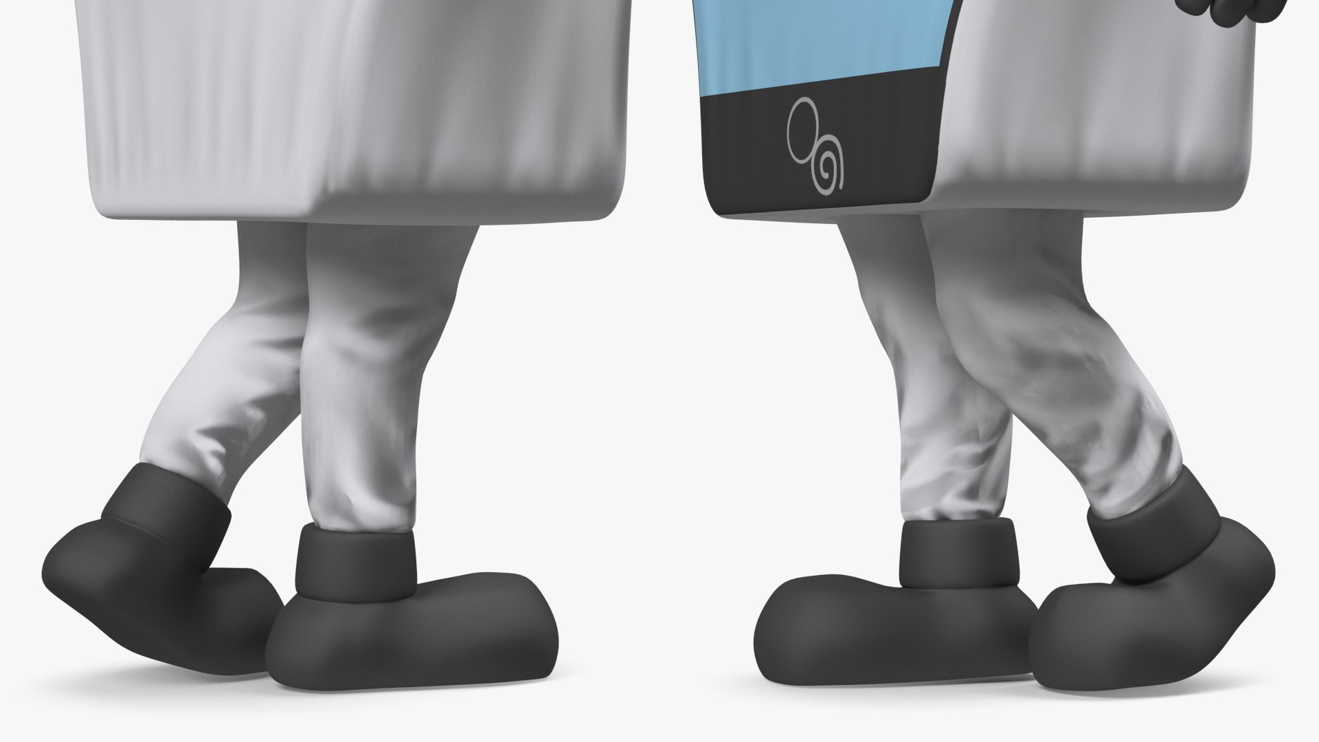 Smiling Mascot Character IPhone Walking 3D Model - TurboSquid 2073162