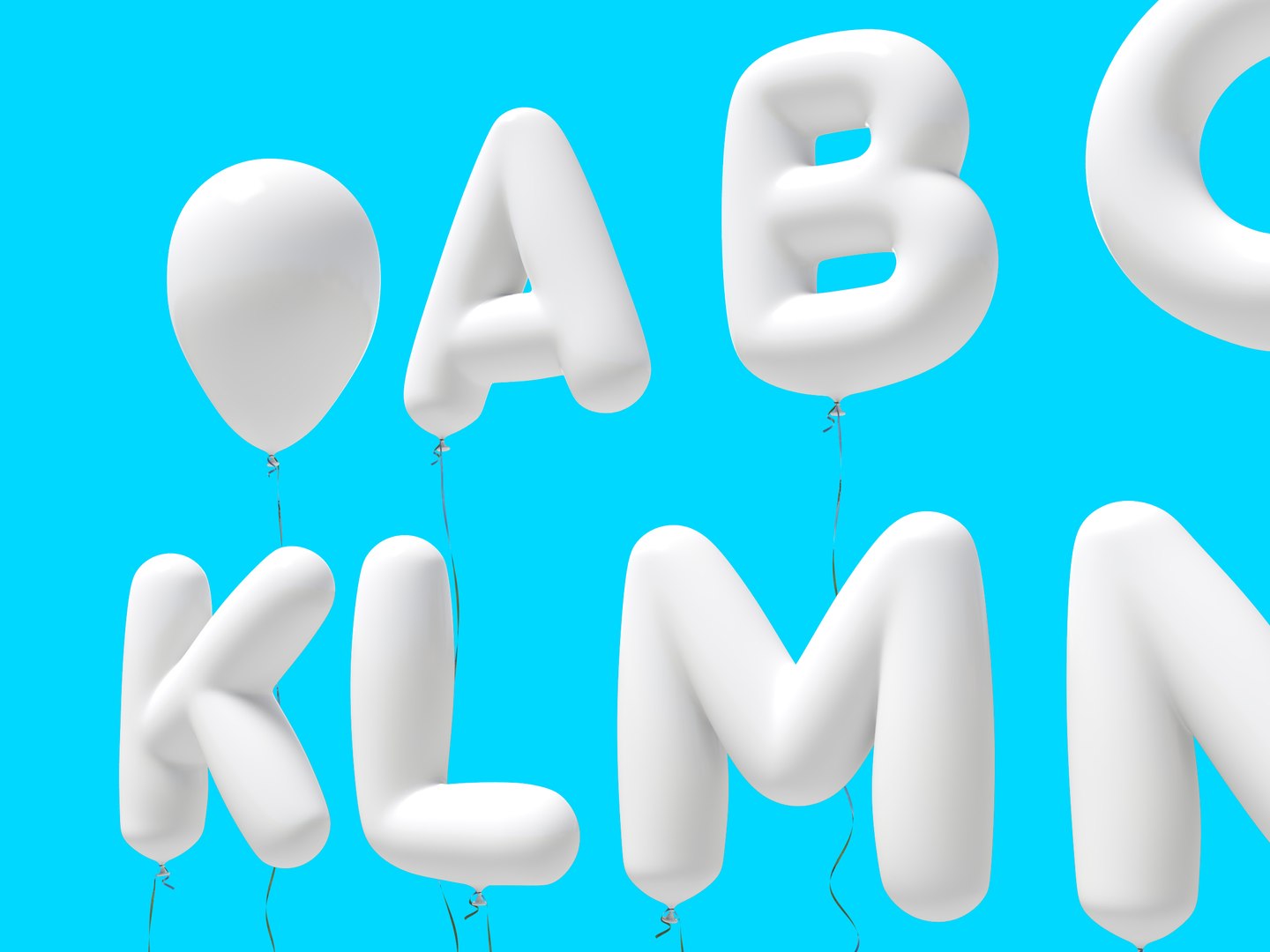 3D Balloon Alphabet Ball - TurboSquid 1592504