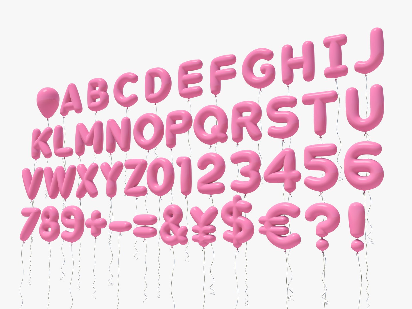 3D Balloon Alphabet Ball - TurboSquid 1592504