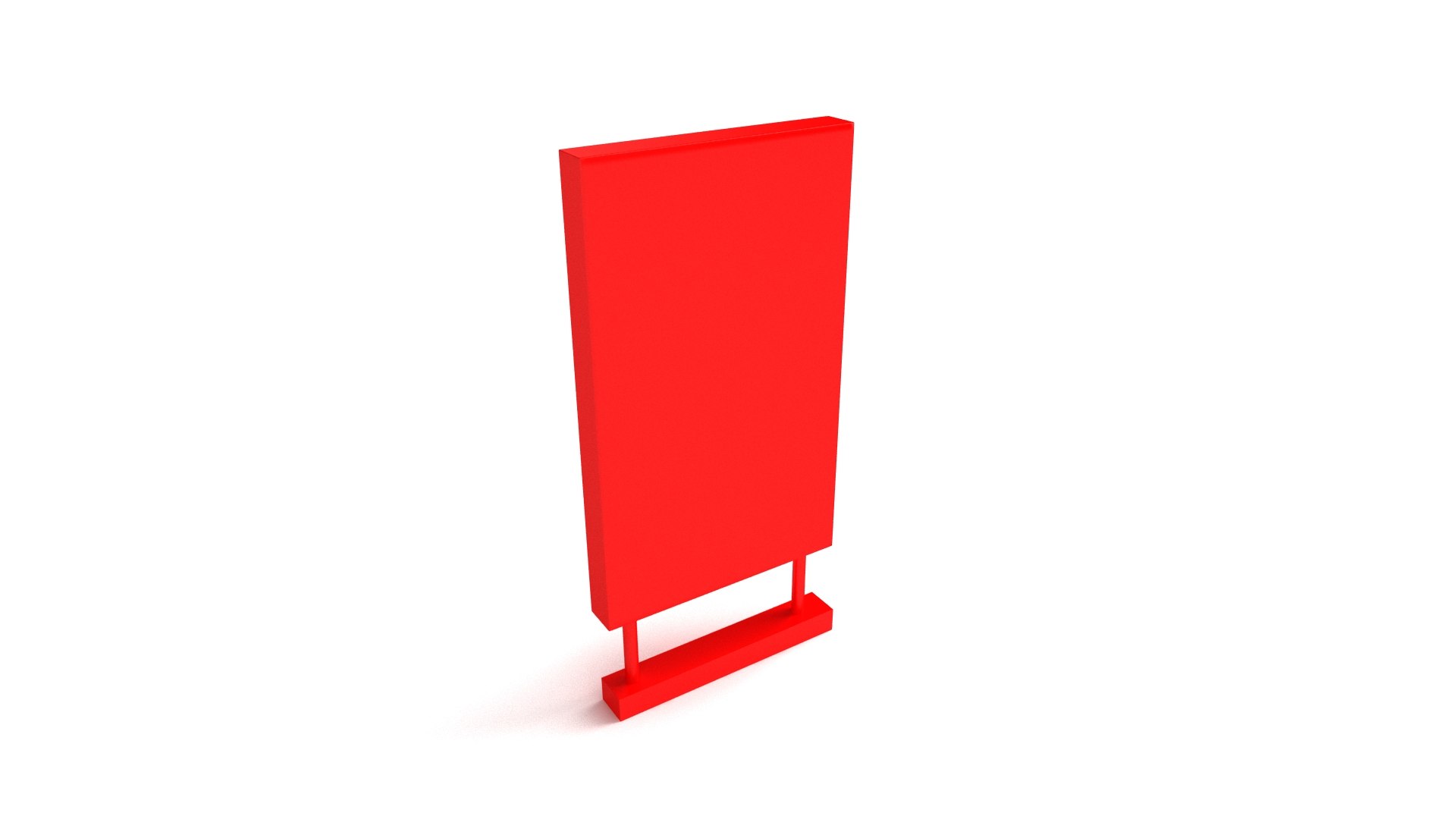 Red Billboard 3D Model - TurboSquid 2127174