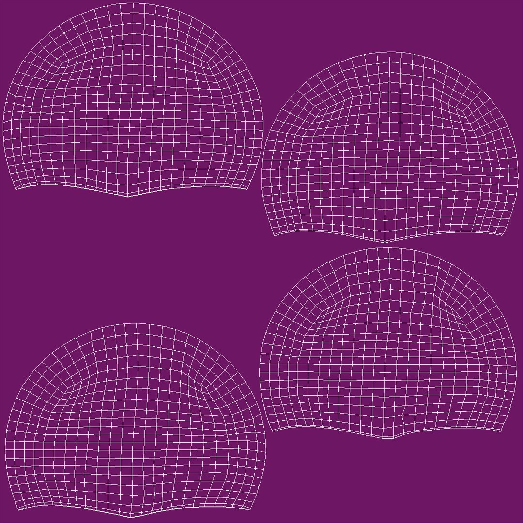 Waterproof Silicone Swim Cap 3D Model - TurboSquid 1629220