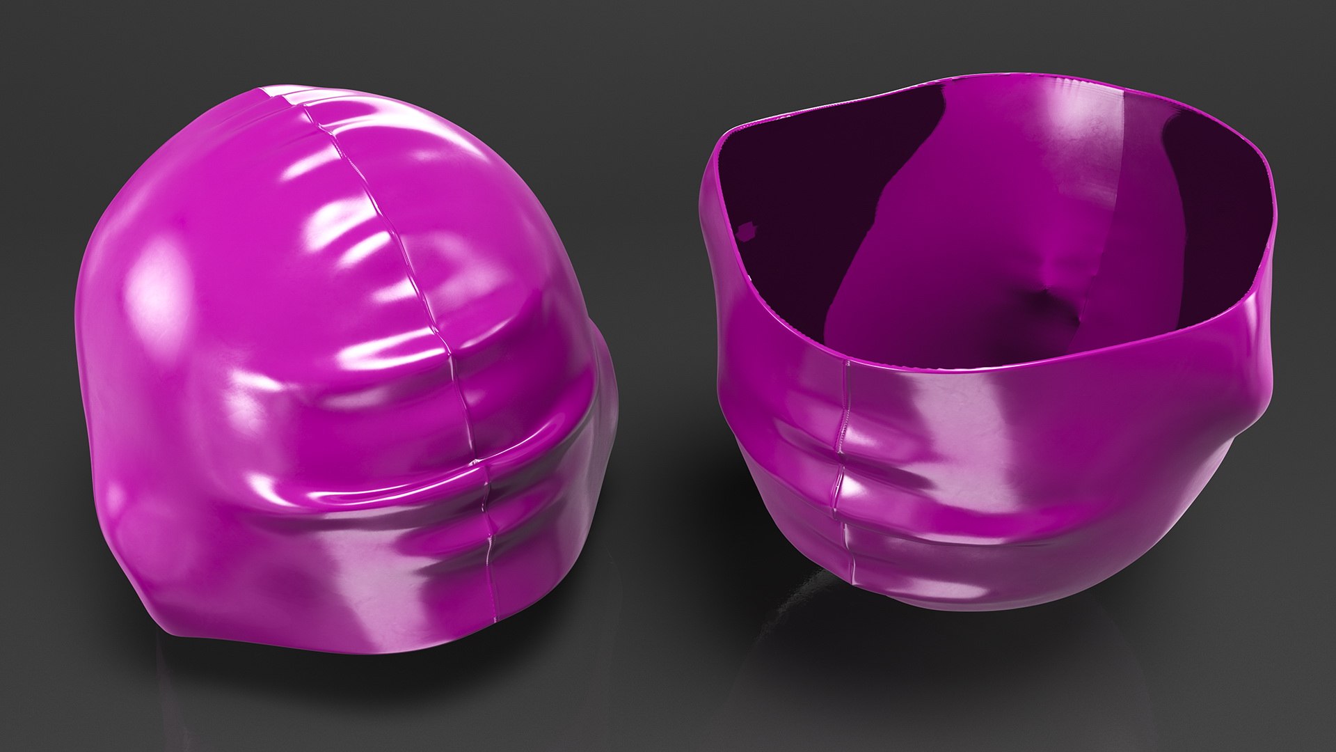 Waterproof Silicone Swim Cap 3D Model - TurboSquid 1629220