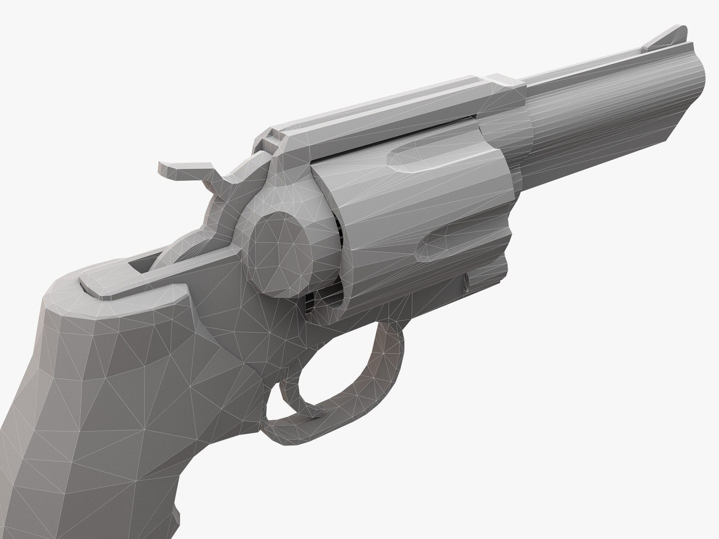 3D revolver real time - model - TurboSquid 1432990