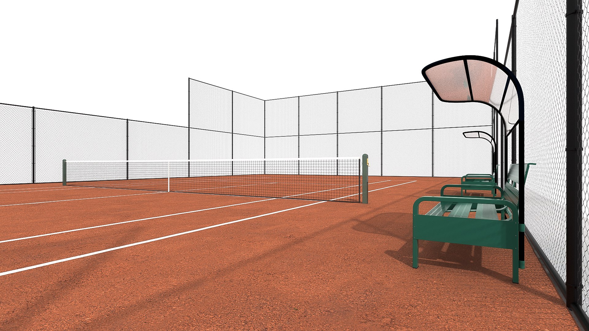 Tennis Clay Court 01 3D Model - TurboSquid 1834098