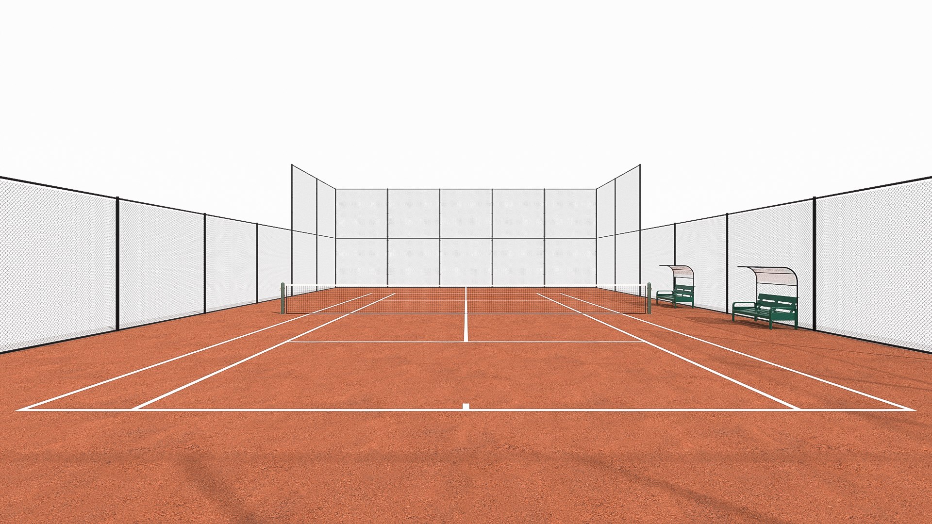 Tennis Clay Court 01 3D Model - TurboSquid 1834098