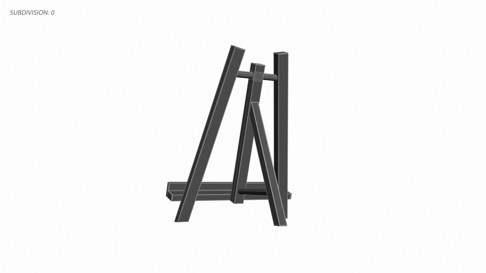 3D Wooden Easel model - TurboSquid 1763851