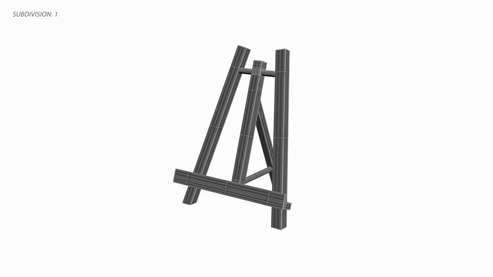 3D Wooden Easel model - TurboSquid 1763851