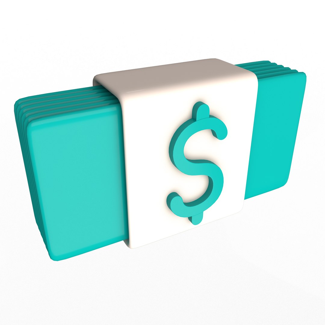 3D Dollar Banknote Cartoon Model - TurboSquid 2026542