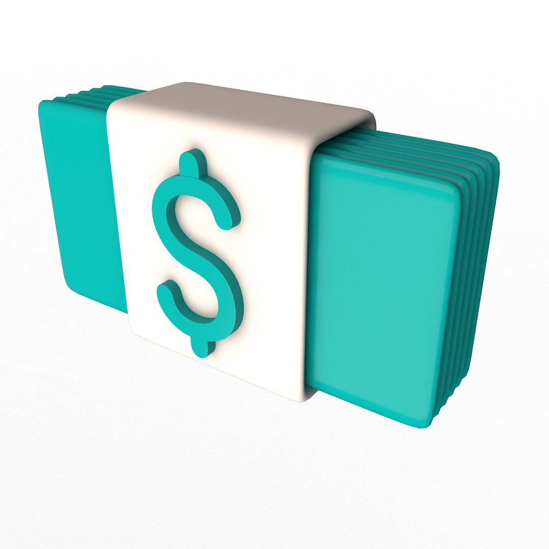 3D Dollar Banknote Cartoon Model - TurboSquid 2026542