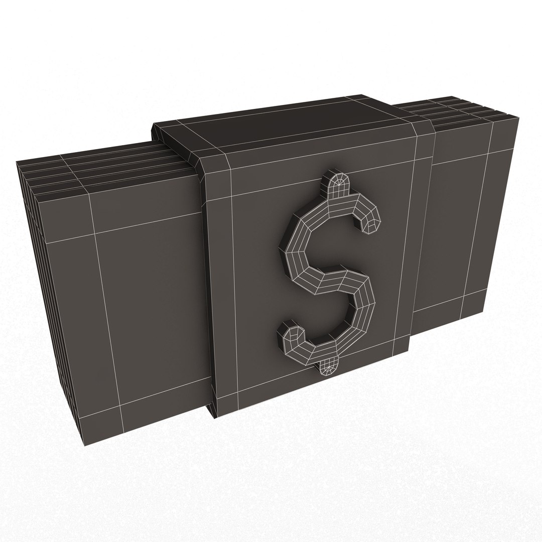 3D Dollar Banknote Cartoon Model - TurboSquid 2026542