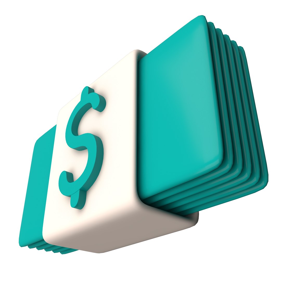 3D Dollar Banknote Cartoon Model - TurboSquid 2026542