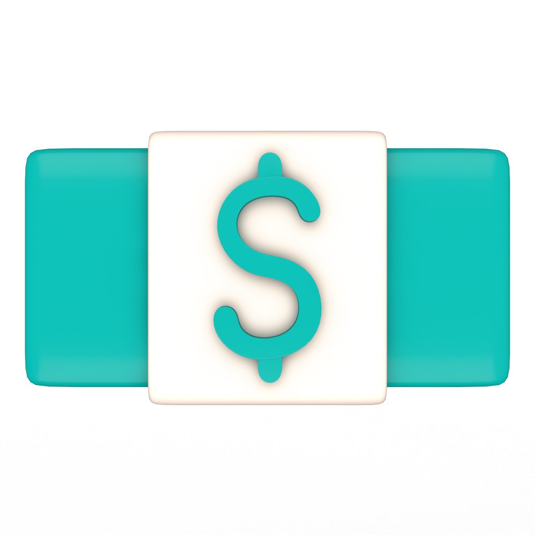 3D Dollar Banknote Cartoon Model - TurboSquid 2026542