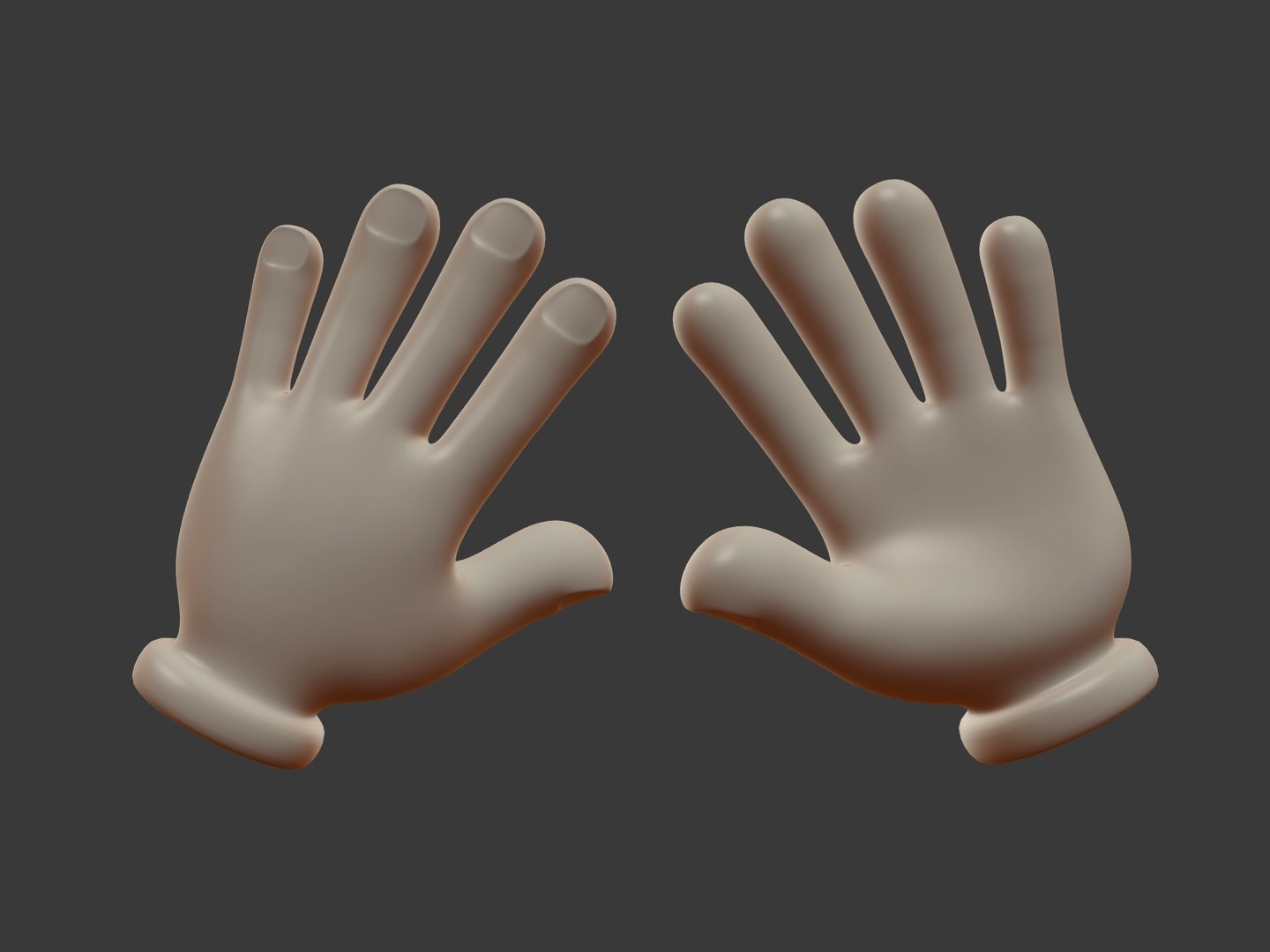 3D Cartoon Hand - TurboSquid 1353299