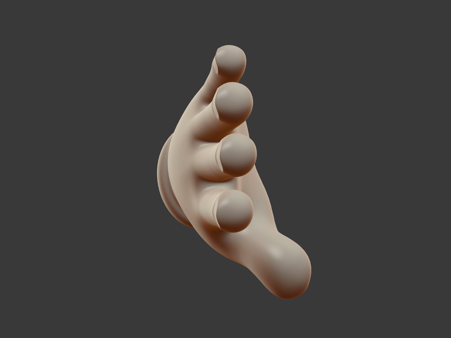 3D Cartoon Hand - TurboSquid 1353299