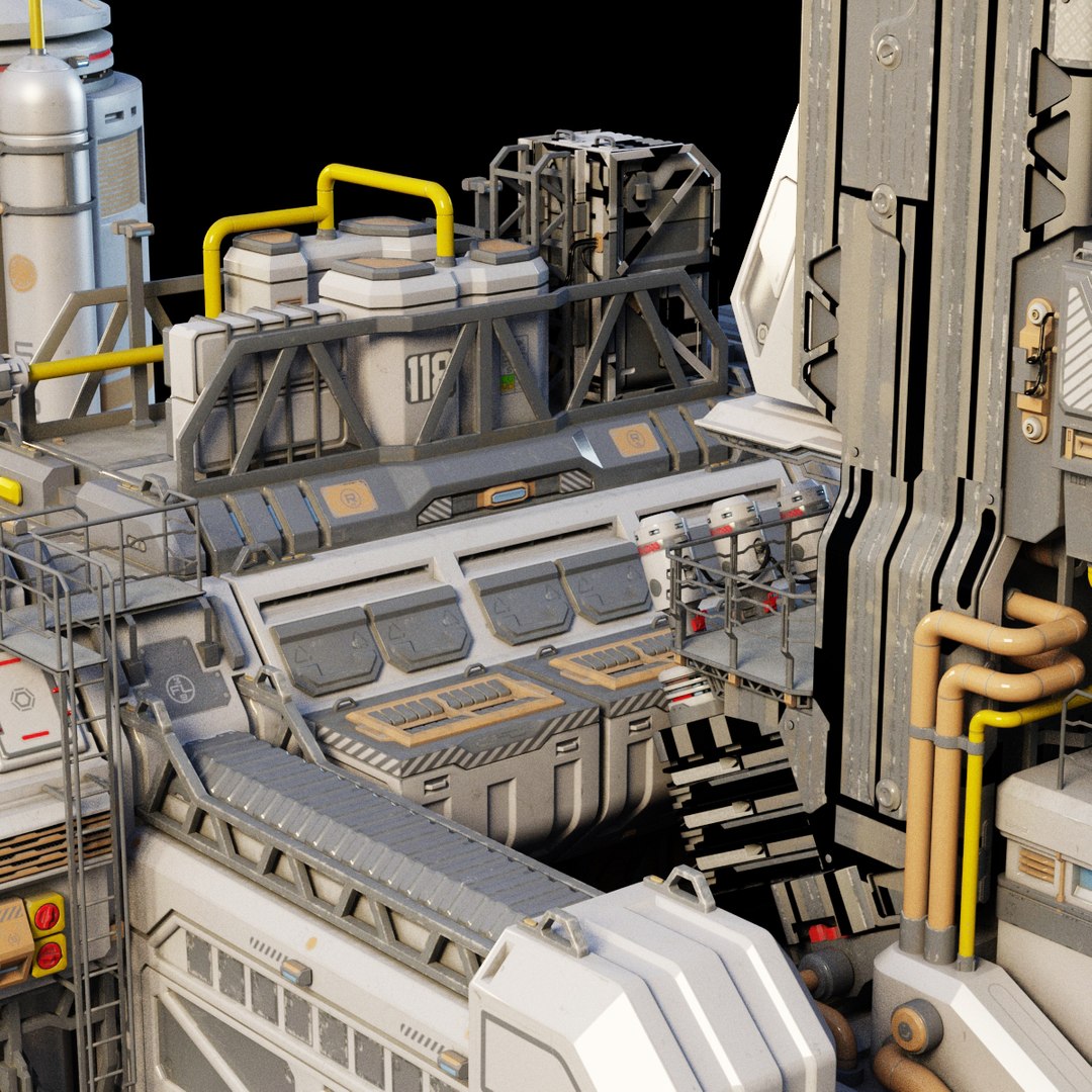Sci Base Science Model - TurboSquid 1408969
