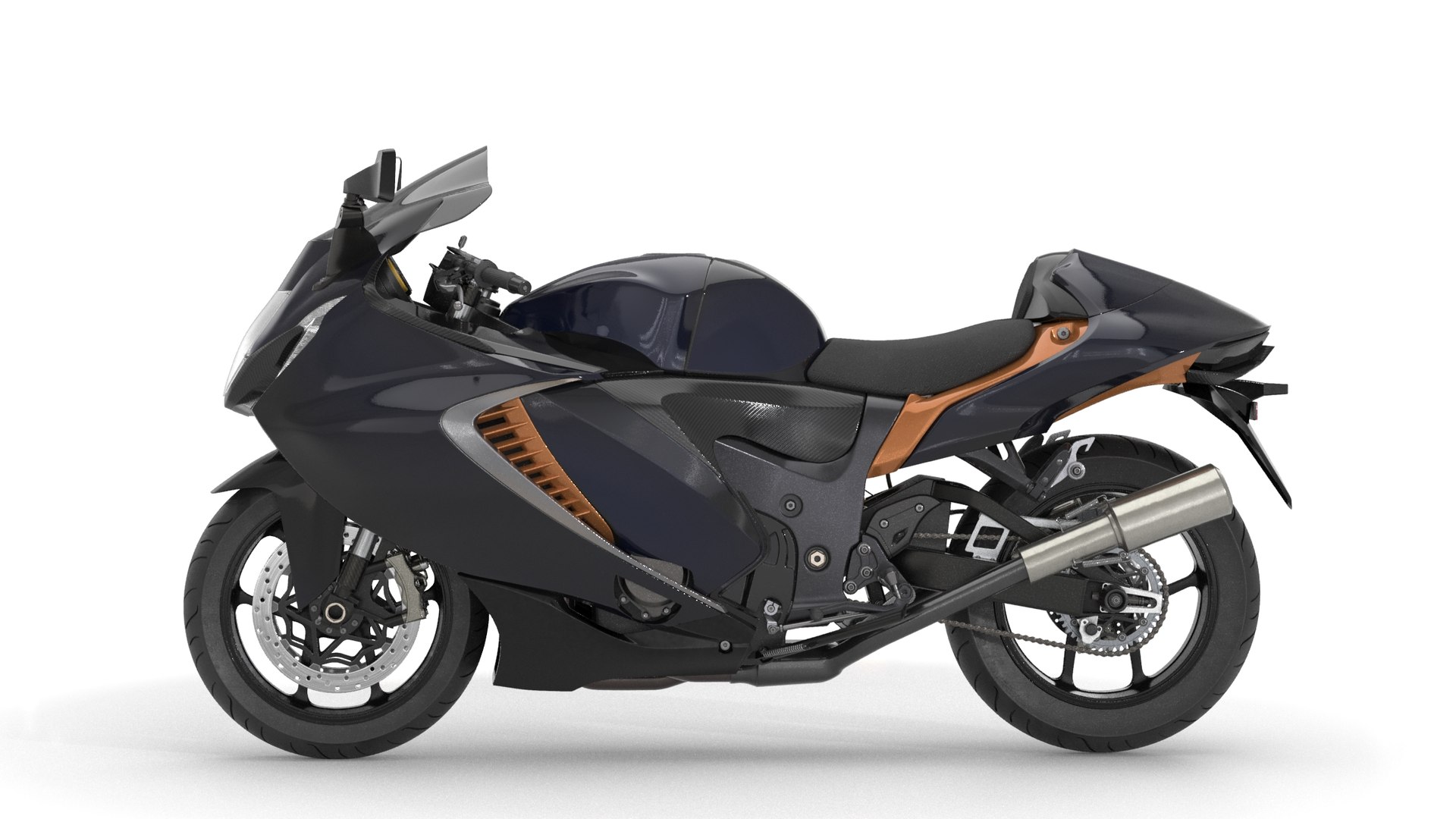 Generic Motorcycle 02 Model - TurboSquid 2495943