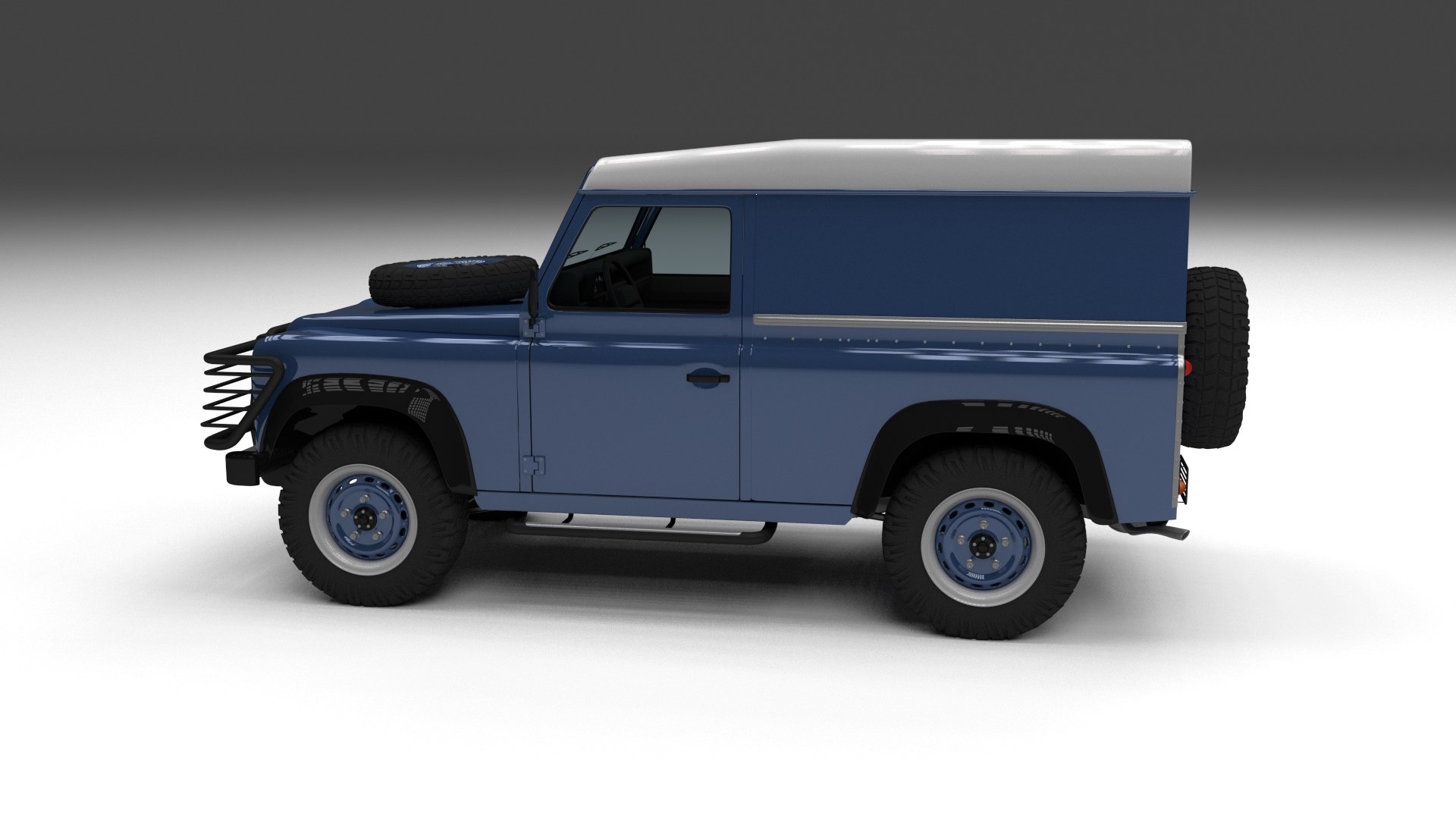 land rover defender 90 3d obj