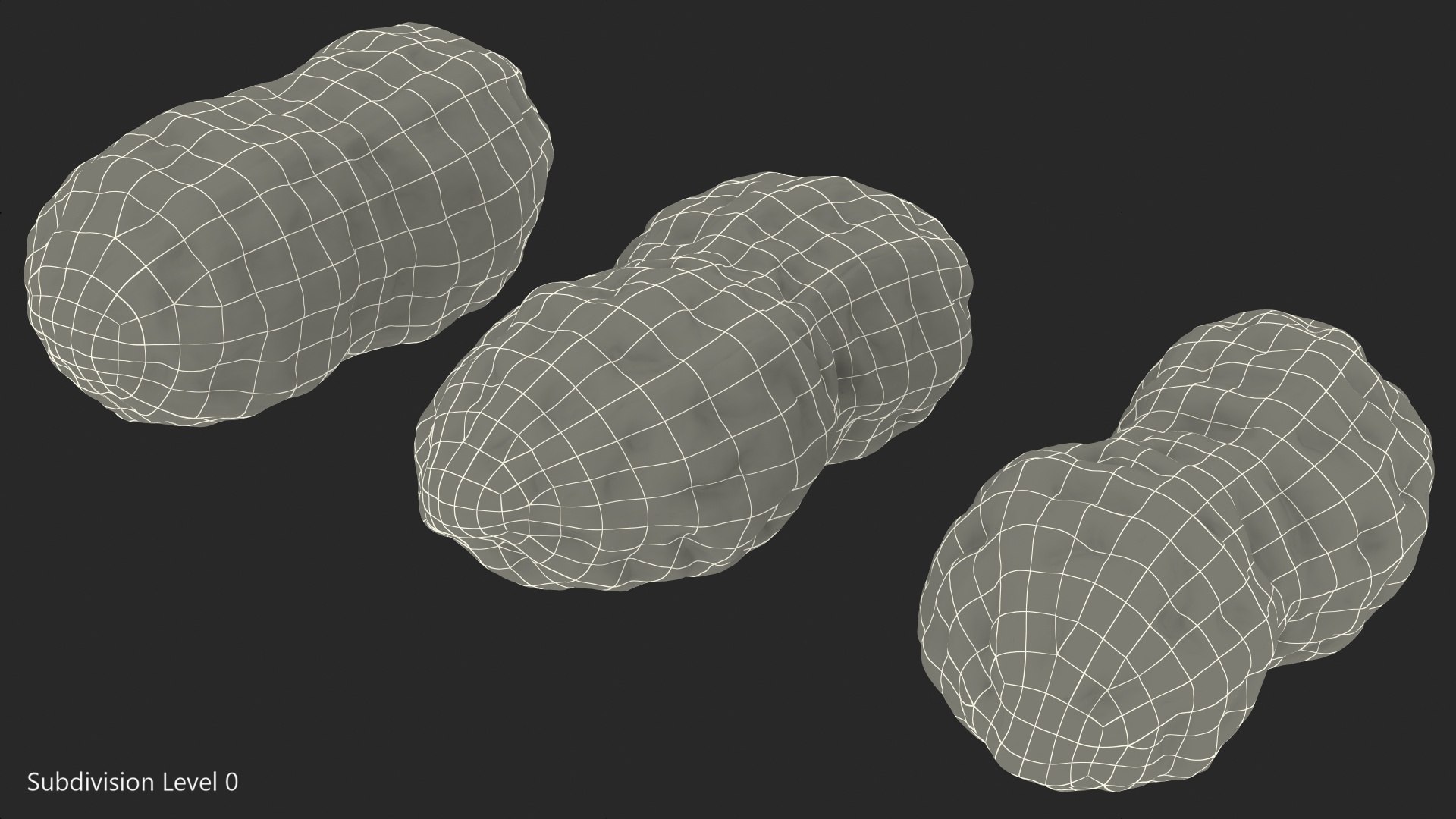 3D Peanuts Nut Model - TurboSquid 1458585