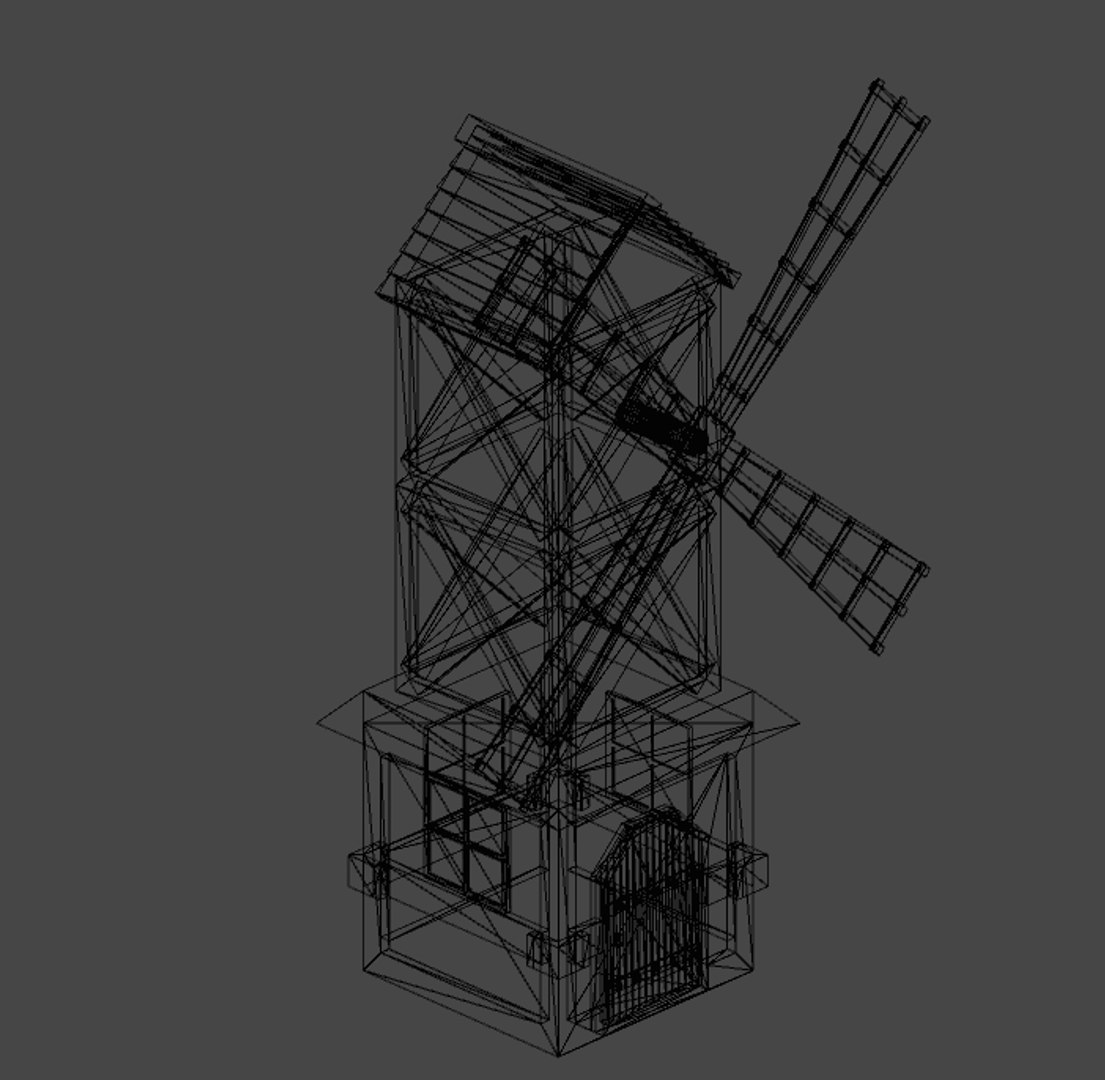 Cartoon windmill 3D model - TurboSquid 1547416