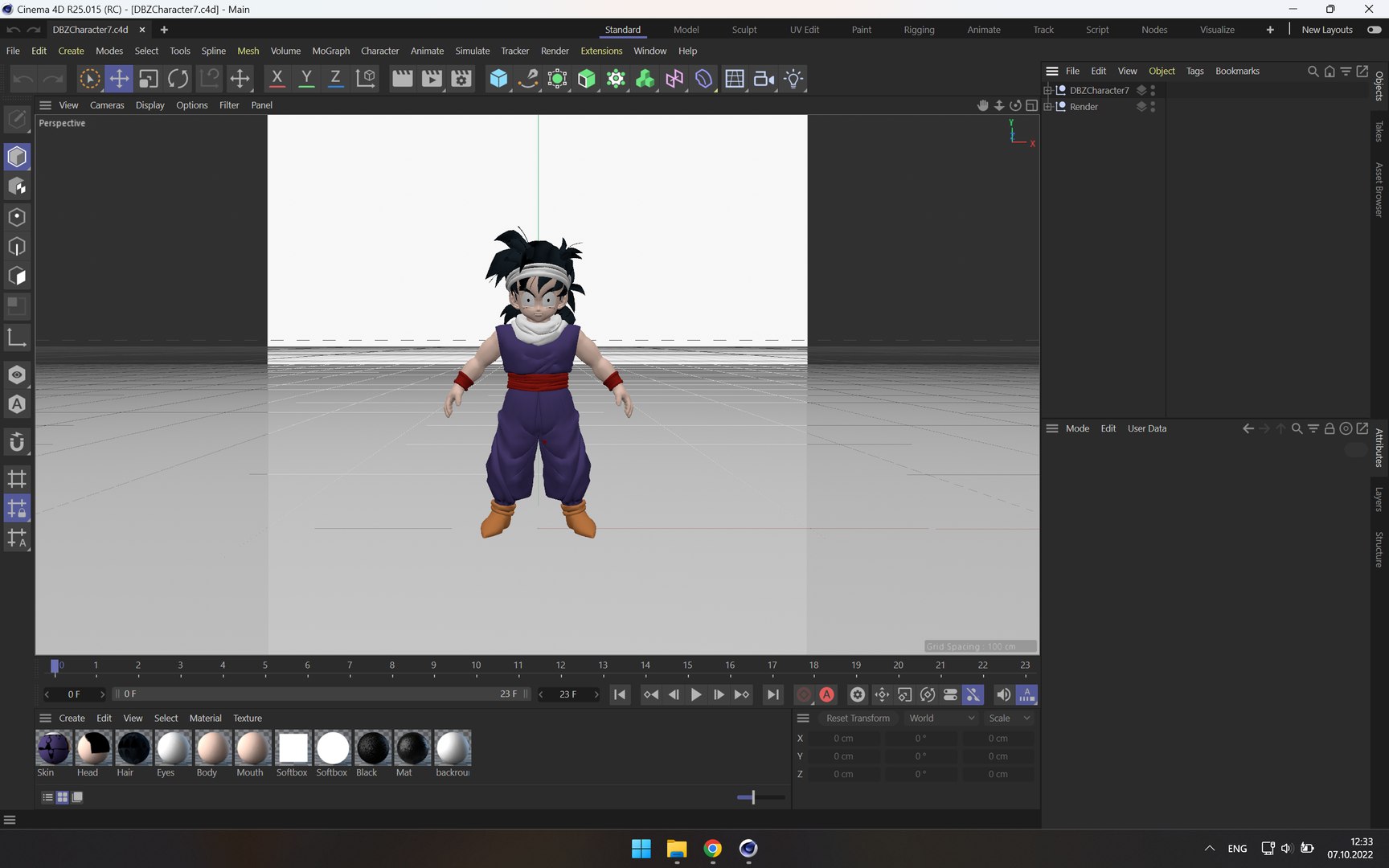 3D DBZ Character V7 model - TurboSquid 2074062