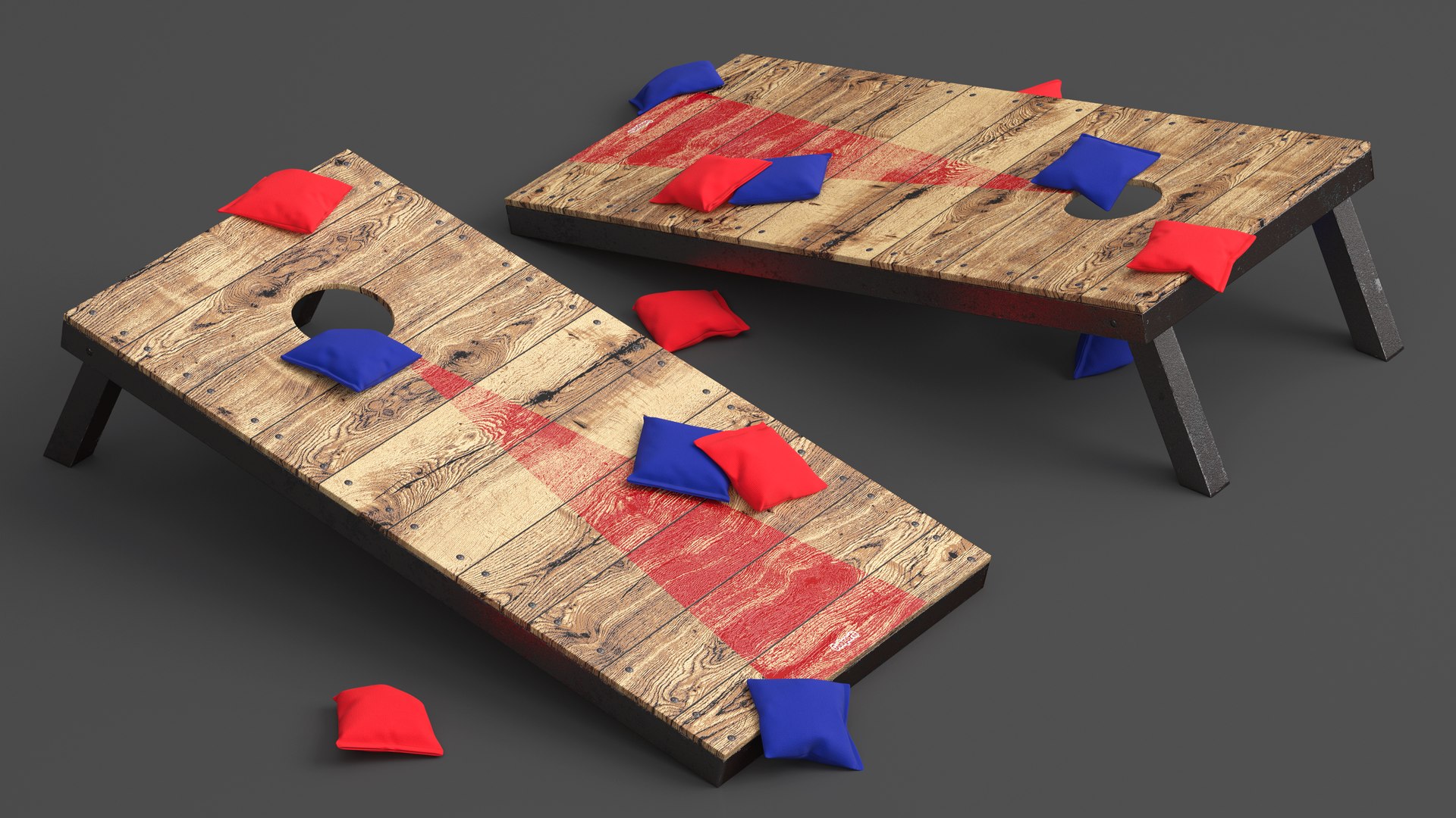 3D Cornhole Bean Bag Toss Yard Game Model - TurboSquid 2108385