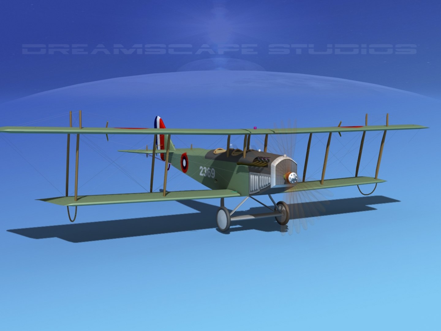 3d Cockpit Curtiss Jenny Model