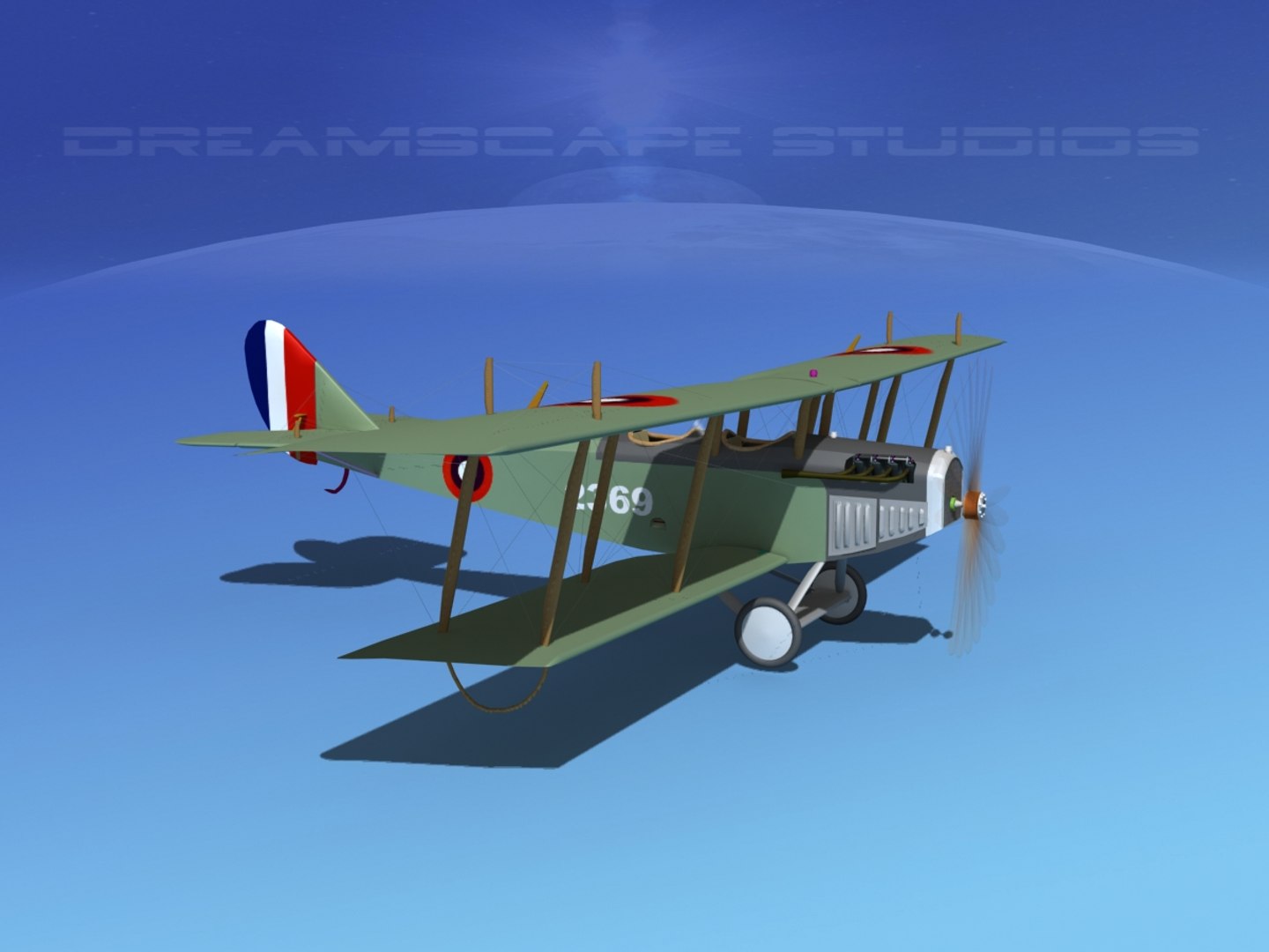 3d Cockpit Curtiss Jenny Model