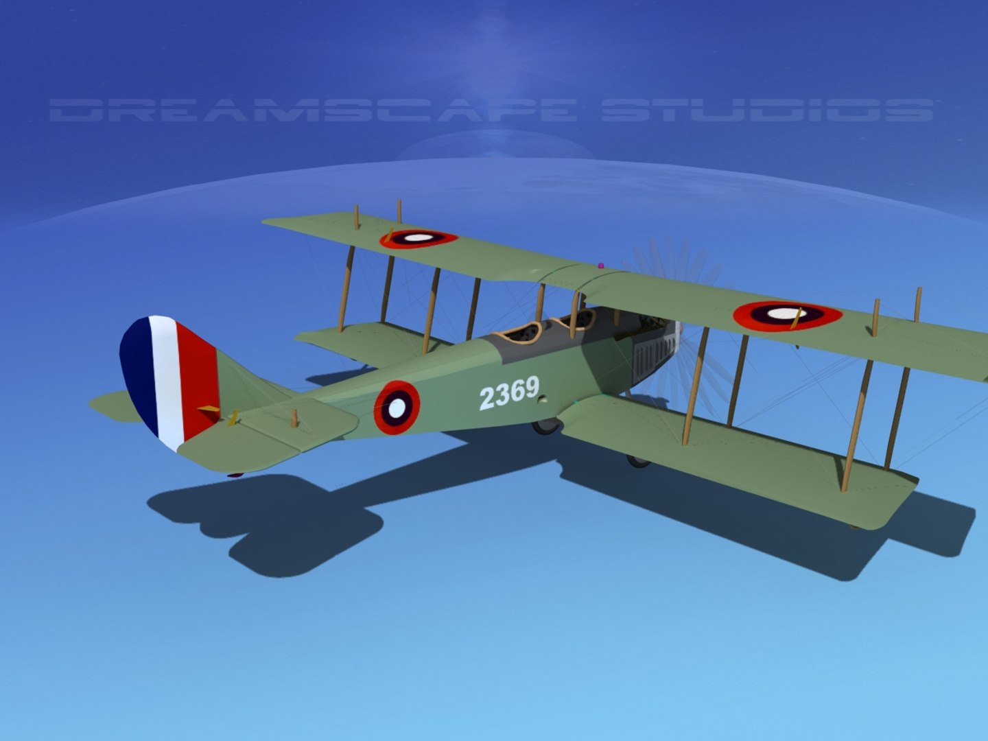 3d Cockpit Curtiss Jenny Model