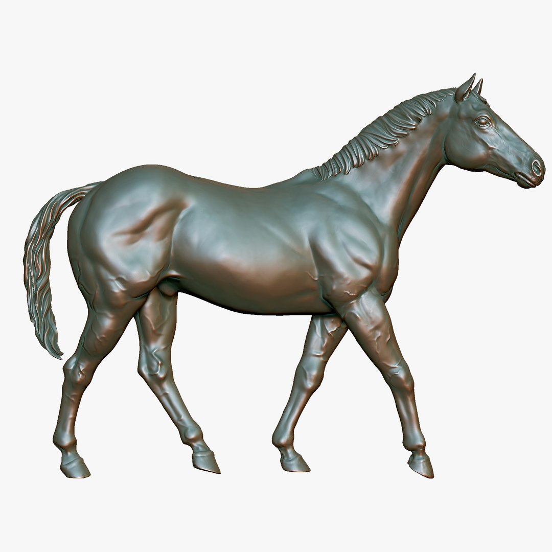 3D Printable Statue Horse 5 3D Model - TurboSquid 1899300
