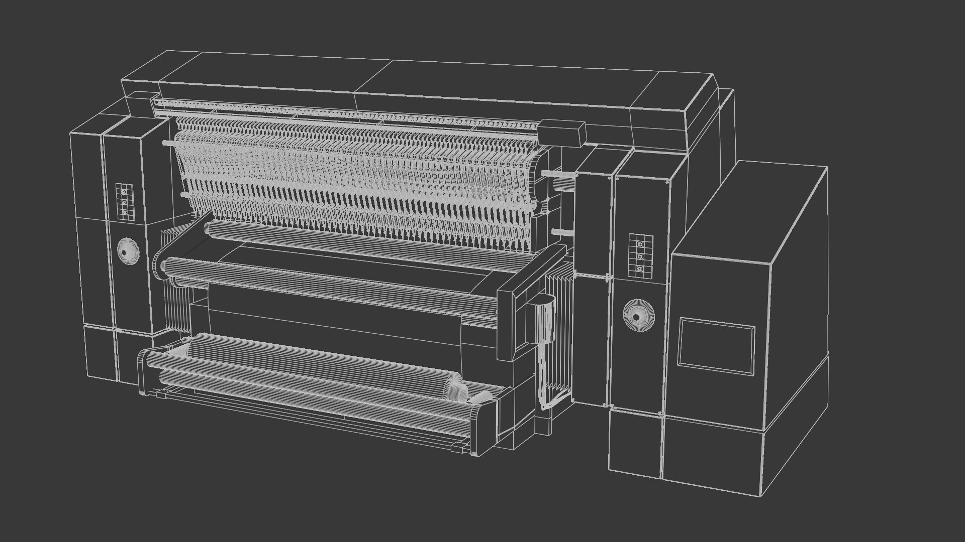 Textile Machine 3D - TurboSquid 2343965