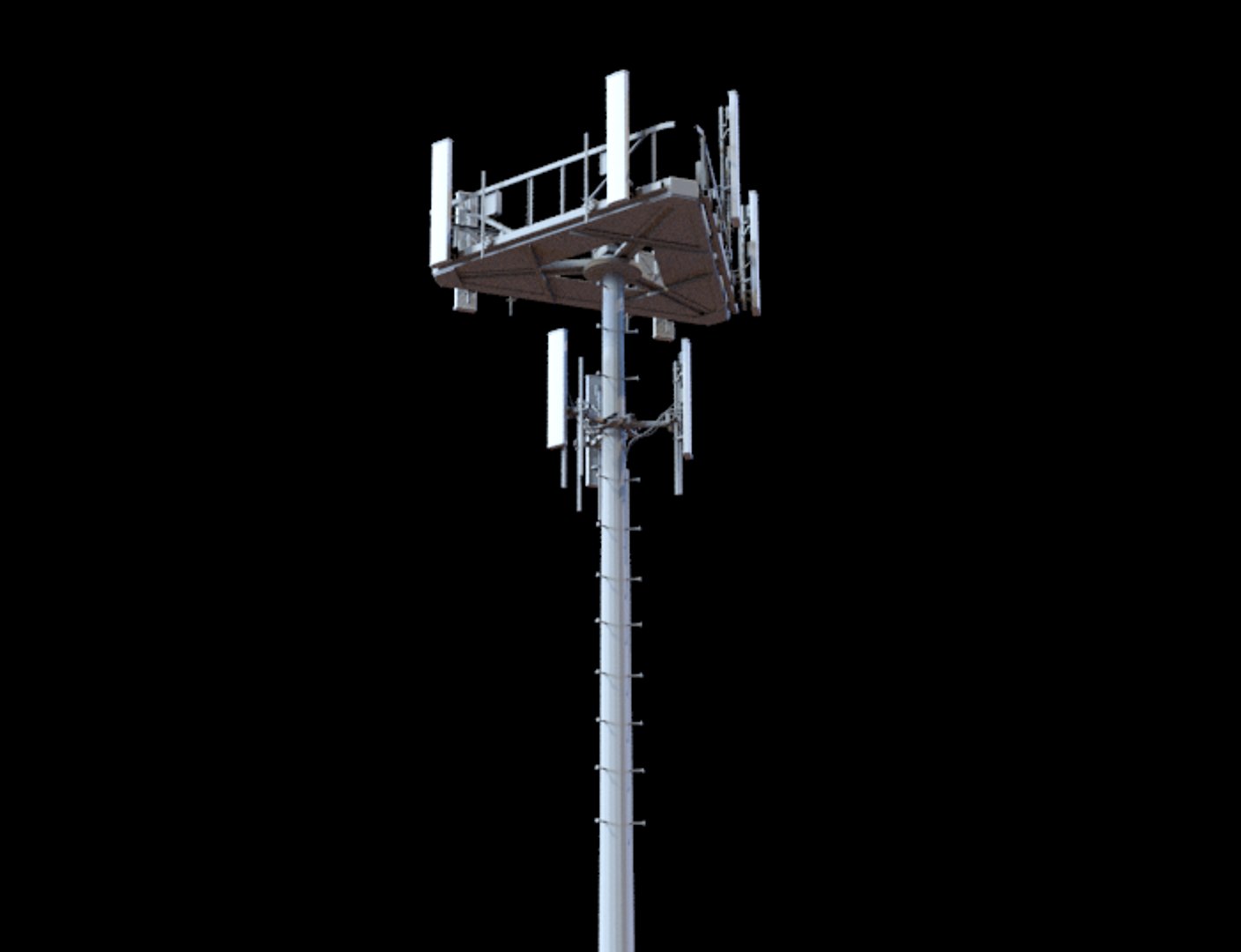Telecommunication Tower Telecom 3D Model - TurboSquid 1213484