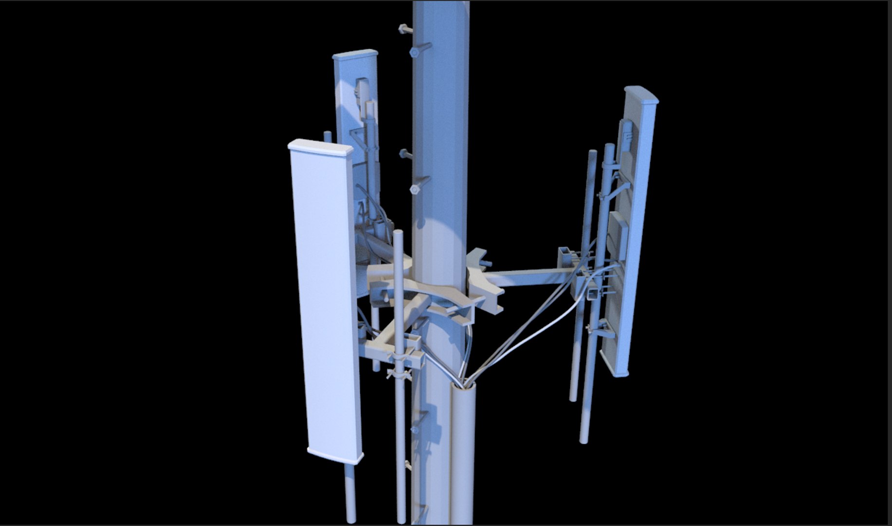 Telecommunication Tower Telecom 3D Model - TurboSquid 1213484