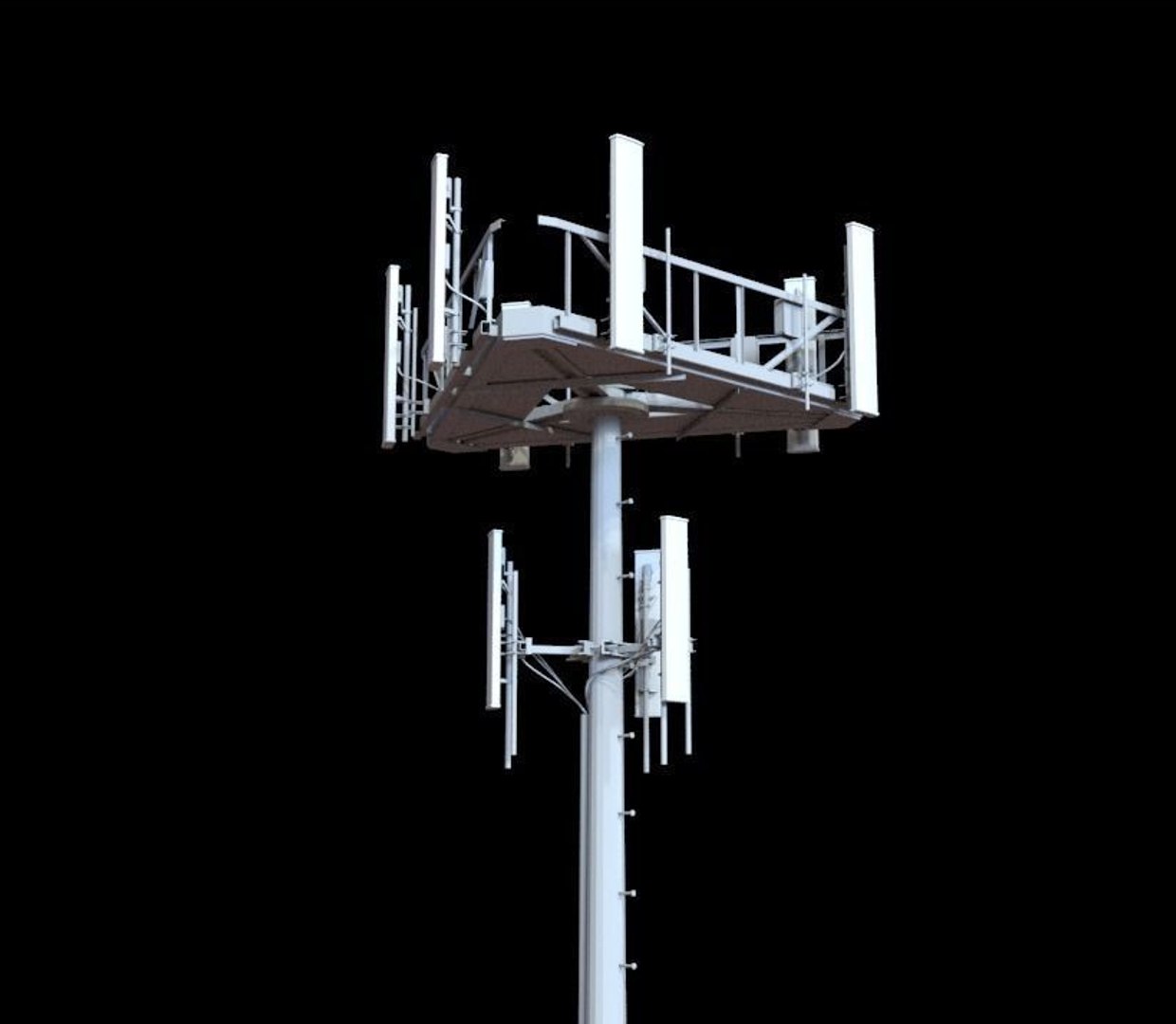 Telecommunication Tower Telecom 3D Model - TurboSquid 1213484