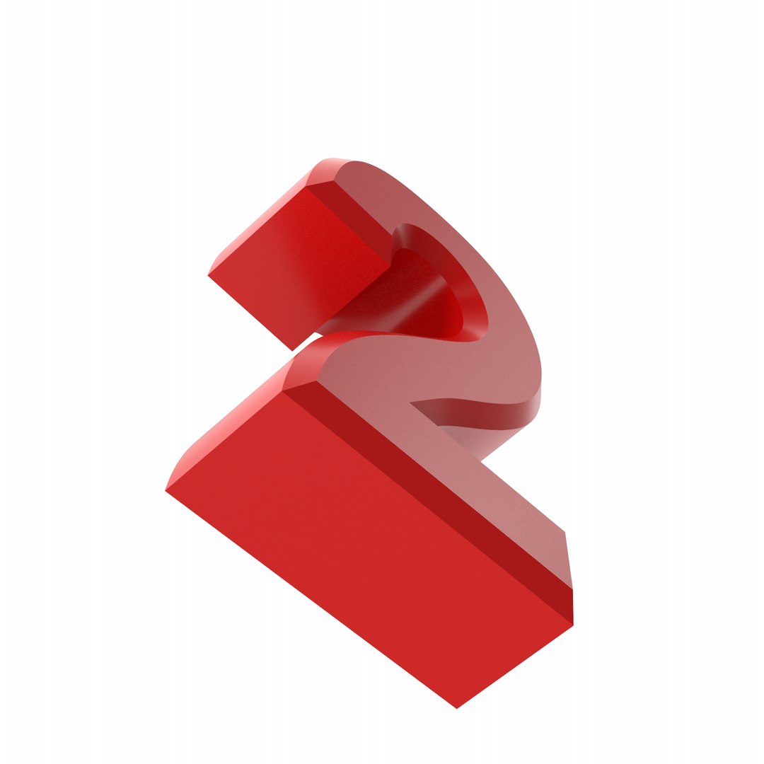 3D Red Number 2 - TurboSquid 2241924