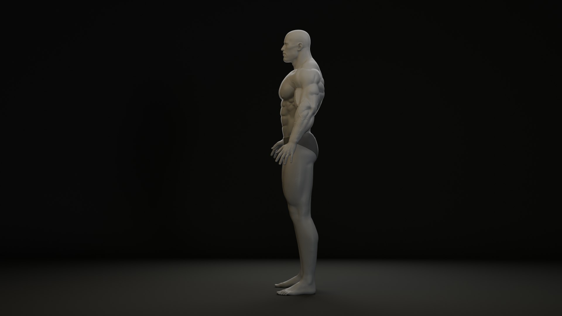3D Model Base Mesh Bodybuilder Low-poly 3D Model - TurboSquid 2371338