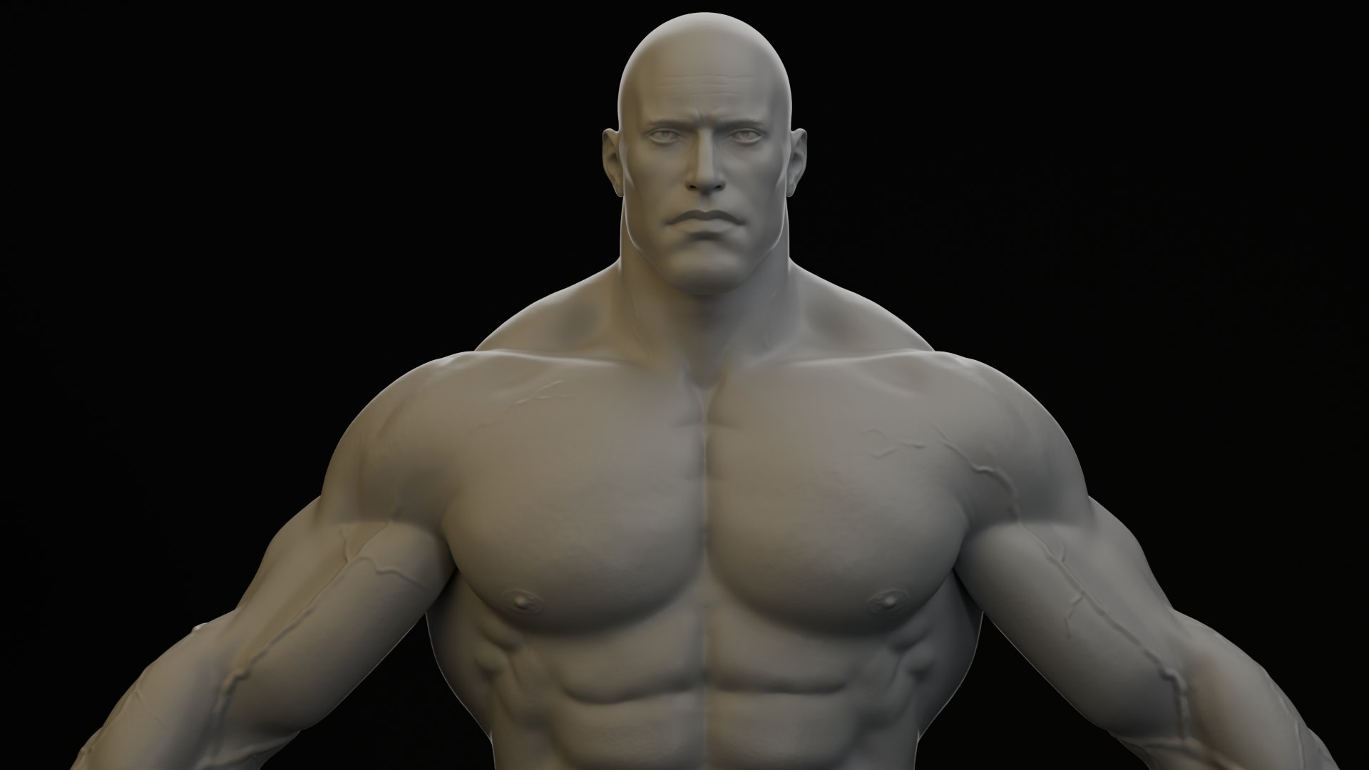 3D Model Base Mesh Bodybuilder Low-poly 3D Model - TurboSquid 2371338