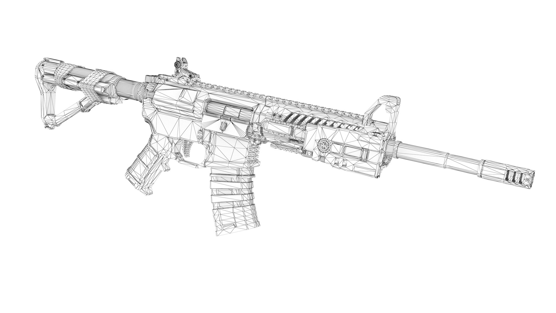 Advanced M4 Rifle 3D Model - TurboSquid 1898185