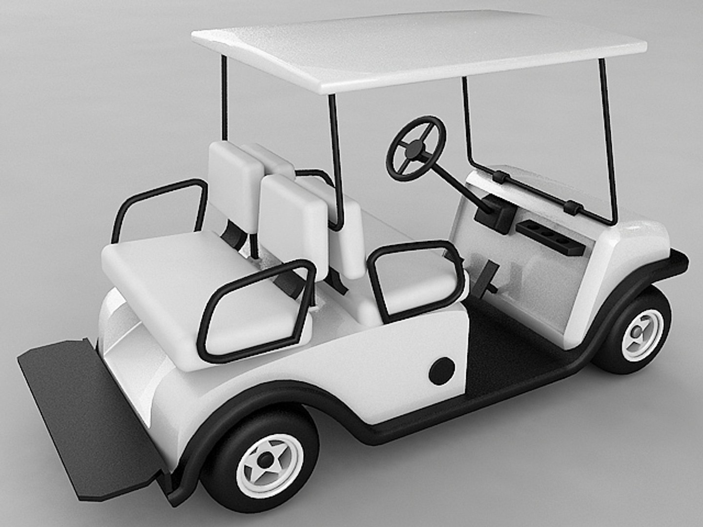3D Golf Cart - TurboSquid 1299225