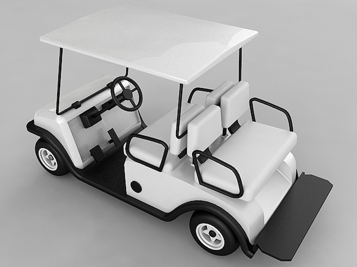 3D Golf Cart - TurboSquid 1299225