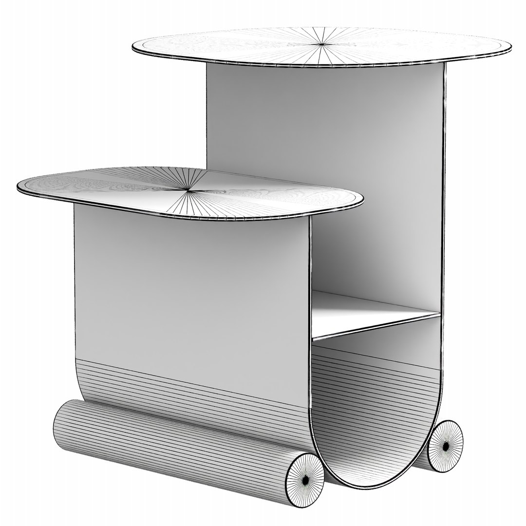 Modern Auxiliary Bedside Table 3D Model - TurboSquid 2305326