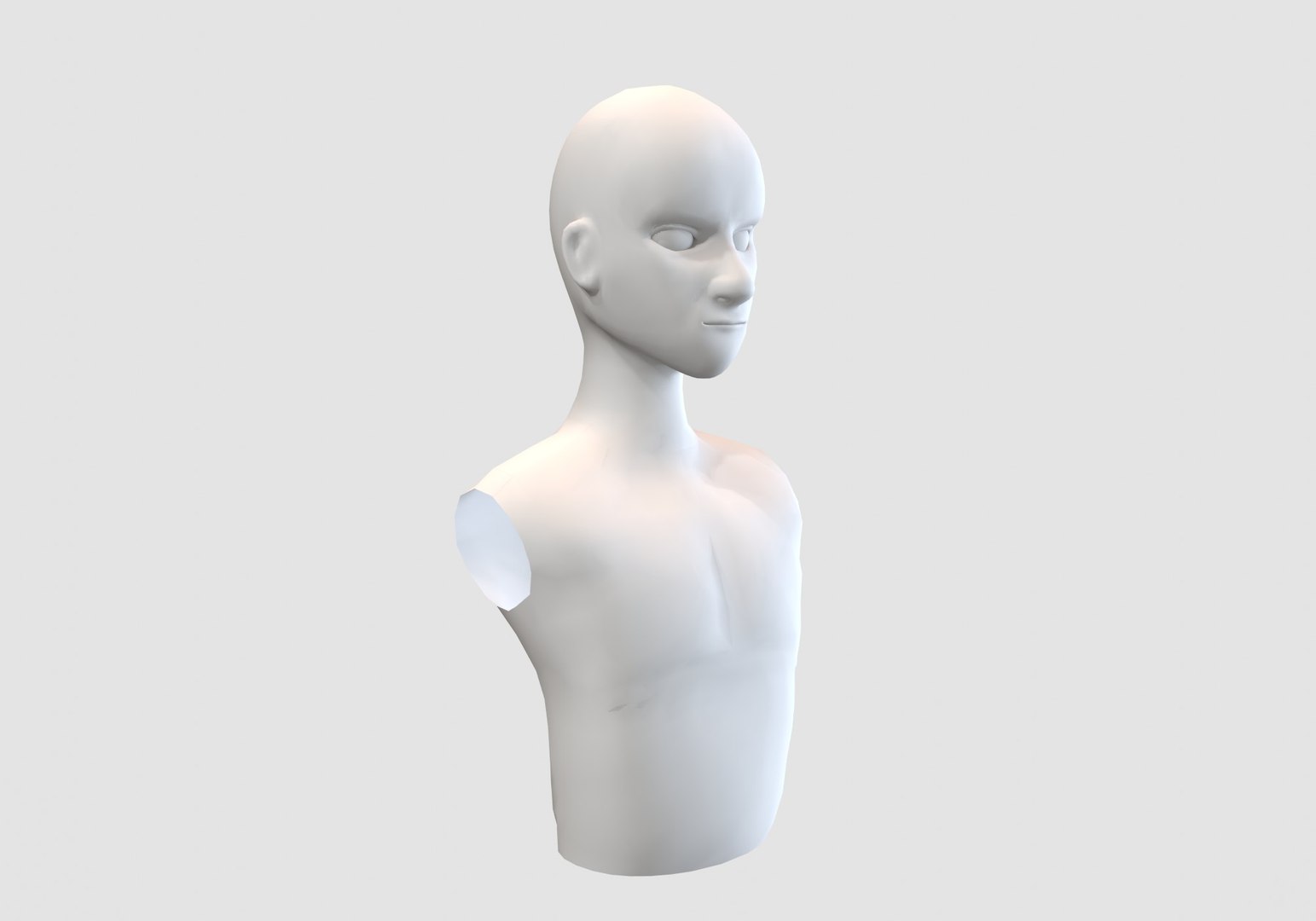 3D Manly Cartoon Torso Model - TurboSquid 1910339